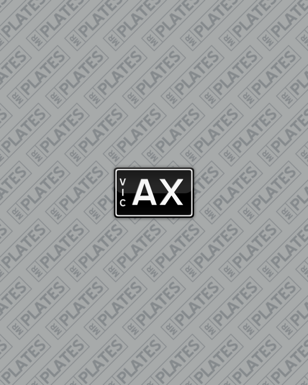 AX Number Plates For Sale, VIC - MrPlates